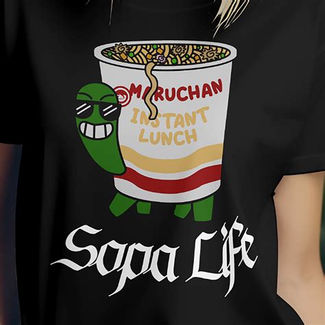 Sopa Ramen Turtle Tshirt Cute Kawaii Design Vectordesignsarizona