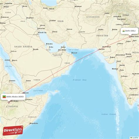 Direct Flights From Addis Ababa To Delhi Add Del