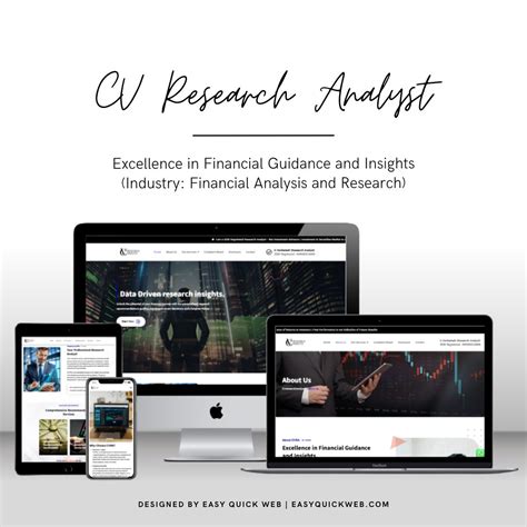 Cv Research Analyst Financial Analysis Website Design
