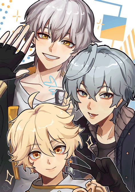 Trailblazer Aether Caelus And Wise Genshin Impact And 4 More Drawn