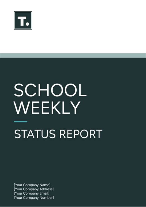 Free School Weekly Status Report Template To Edit Online