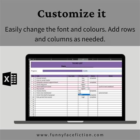 To Do List Template To Do List Excel Spreadsheet Excel To Do List Spreadsheet With Progress