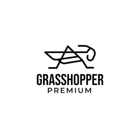 Premium Vector Creative Geometric Grasshopper Logo Design Vector