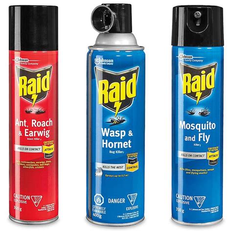 Wasp Spray Roach Spray Raid® Insecticides In Stock Ulineca Wasp