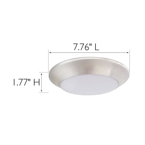Prescott Ceiling Disk Light Satin Nickel Led Included ǀ Lighting