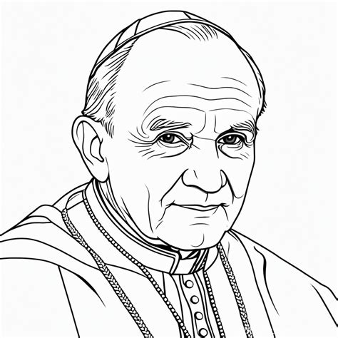 Simple Portrait Of John Paul Ii Face Stable Diffusion Online