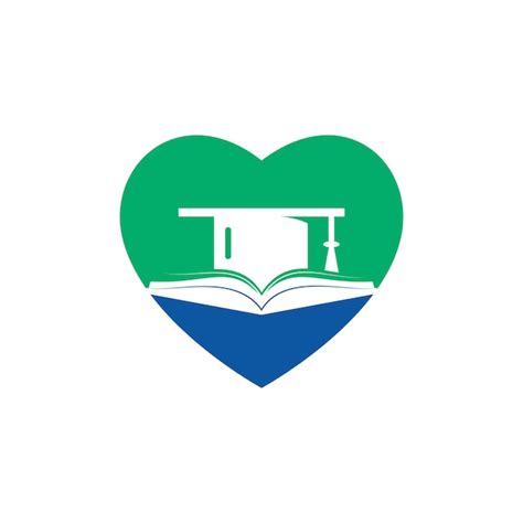 Premium Vector Graduation Hat And Book Vector Logo Template