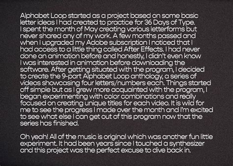 Alphabet Loop On Behance