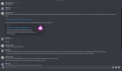 Ban Appeal · Issue 517 · Nebulamc Ggbugs And Issues · Github