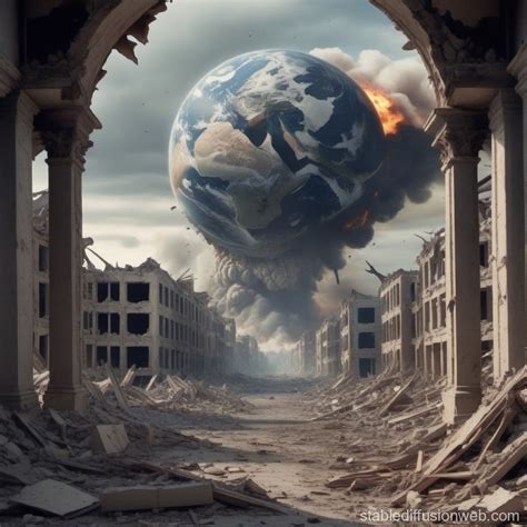 Depiction Of A Destroyed World Stable Diffusion Online