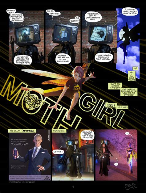 Moth Girl Comic Page 1 By Mgaen On Deviantart