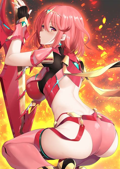 Rule 34 Ass Female Female Only Kou45210607 Nintendo Pyra Sideboob