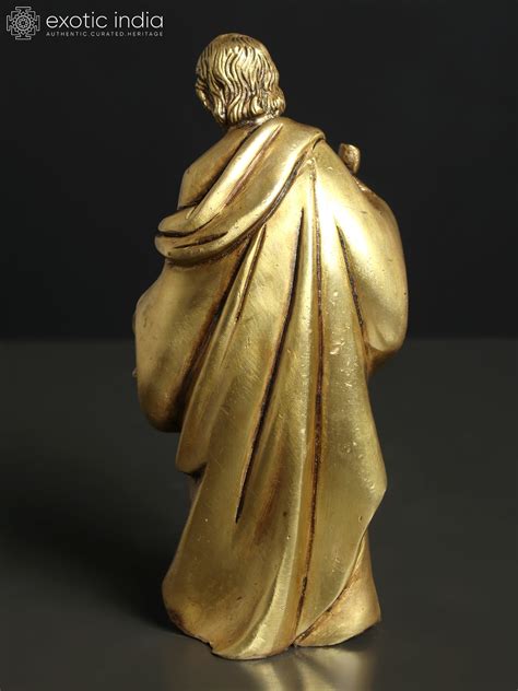 6 Small Saint Joseph Brass Statue Exotic India Art