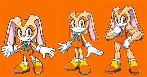 3 Versions Of Cream The Rabbit By Robinrosd On Deviantart