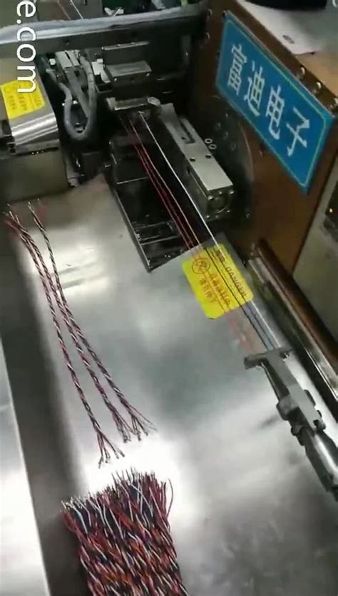 Standard Single Phase Full Automatic Wire Cutting Stripping Twist Terminal Crimping Machine At