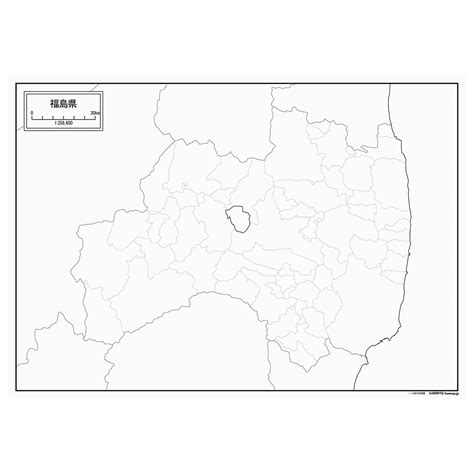 福島県伊達市の紙の白地図について 白地図専門店