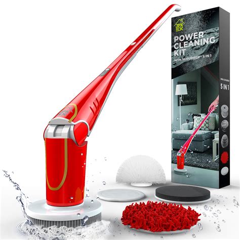 Spin Scrubber Powerful Electric Mop With Led Display Cordless Power