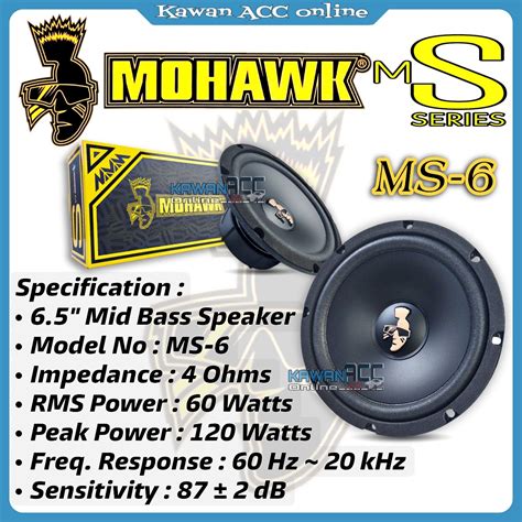 Mohawk 65 Bass Mid Speaker Promsm1 Series M1 6 For Protonperodua