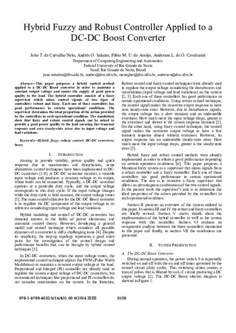 Pdf Robust Control Applied In Buck Boost Converter In A Photovoltaic System A New Proposal