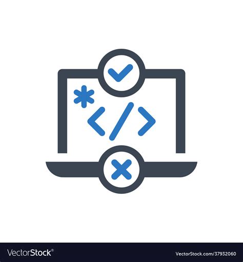 Test Driven Development Icon Royalty Free Vector Image
