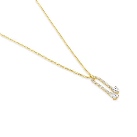 Ditto Diamond Pendant 18ct Yellow Gold David M Robinson