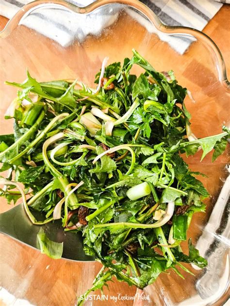 Delicious And Nutritious Dandelion Salad Recipe Sustain My Cooking Habit