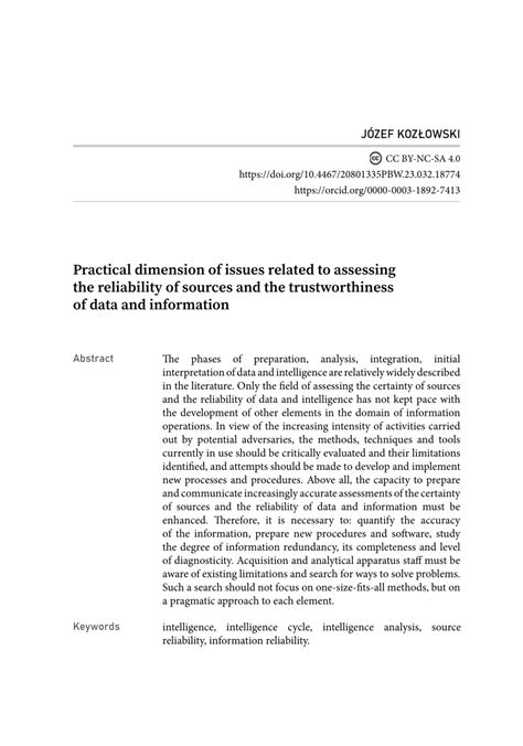 Pdf Practical Dimension Of Issues Related To Assessing The