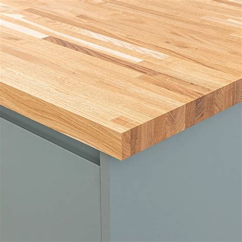 Solid Oak Work Surface 2000mm X 620mm X 40mm Premium Wood Kitchen Worktops 2m Oak Wooden