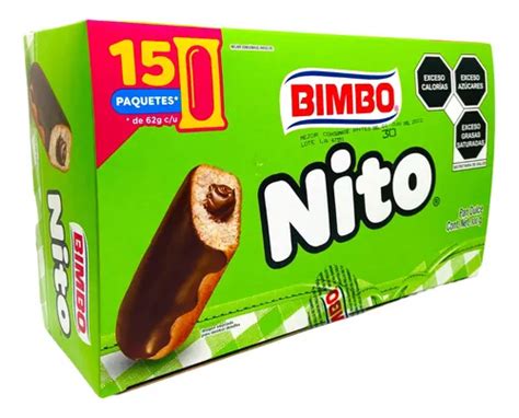 Pan Bimbo Nito 15 Piezas 930g Mercadolibre