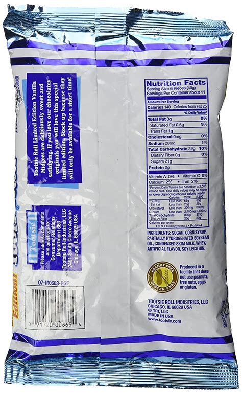 Tootsie Roll Vanilla Midgees Limited Edition 16 Oz 1 Pound Pack Buy