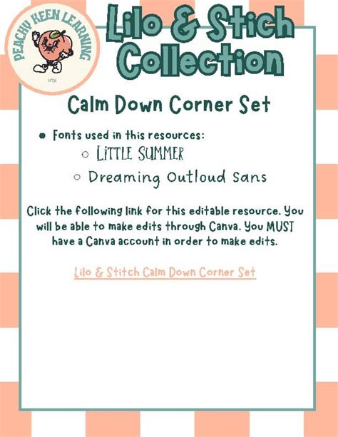 Lilo And Stitch Calm Down Corner Poster Set Lilo And Stitch Collection