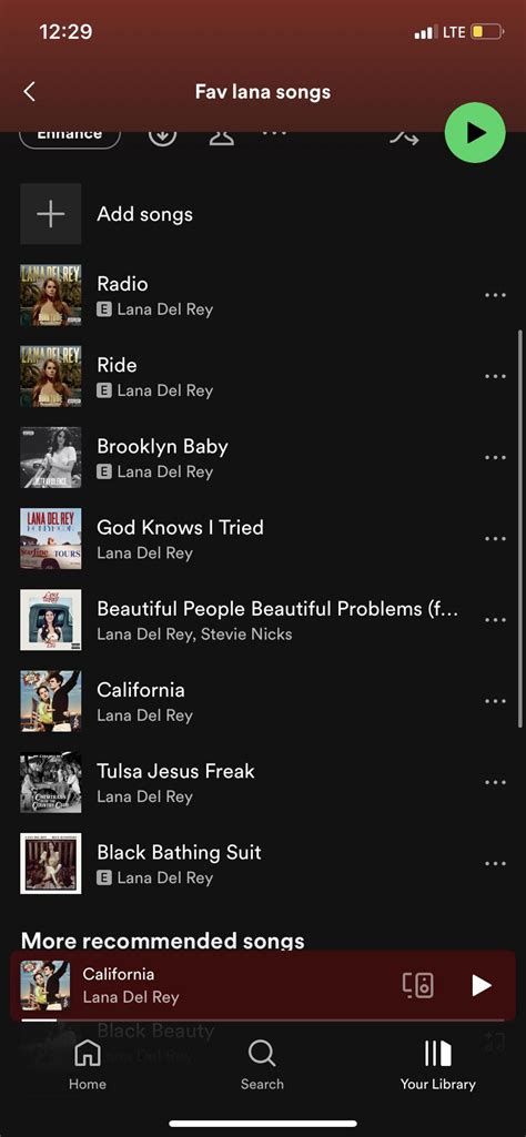 I Have A Playlist With My Fav Song From Each Lana Album What Are Yall