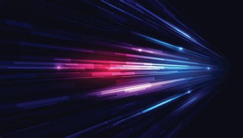 Modern Abstract High Speed Light Effect On Blue Background