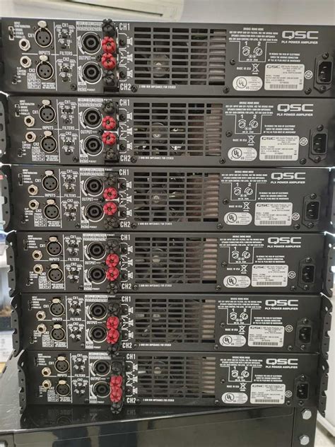 6 Qsc Plx 3602 Stereo Rack Mount Amplifiers 1250 Watts Online Government Auctions Of
