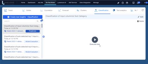 Classification Analysis Lumenore Knowledge Base