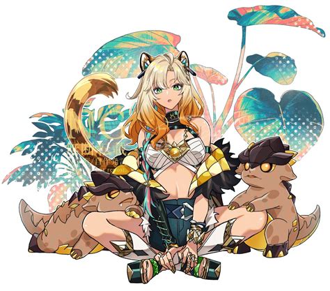 Xilonen And Tepetlisaurus Genshin Impact Drawn By Conpotata Danbooru