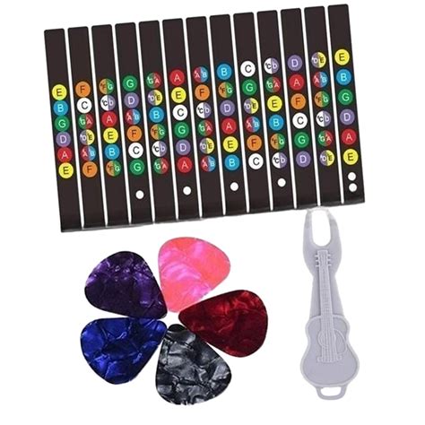 Guitar Fingerboard Stickers Fingerboard Frets Sticker And Picks Color