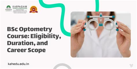 Bsc Optometry Course Details Duration And Eligibility