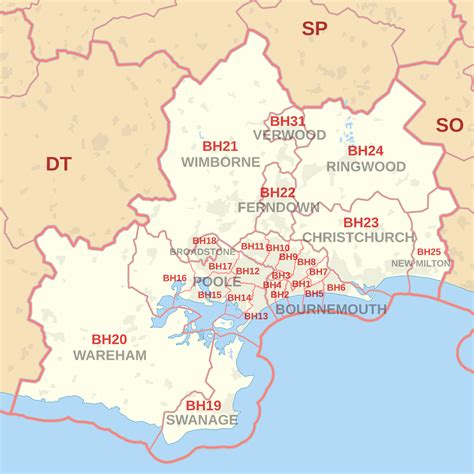 Bh Postcode Area Wikipedia