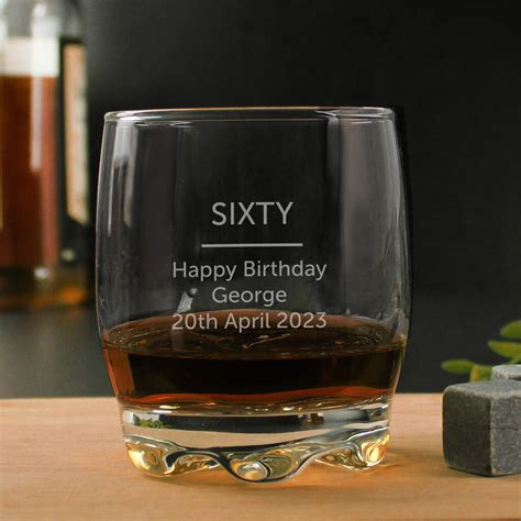 Personalised Birthday Whisky Glass By Uniqueful