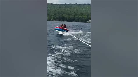 Hilarious Tubing Wipeout On Lake George Youtube