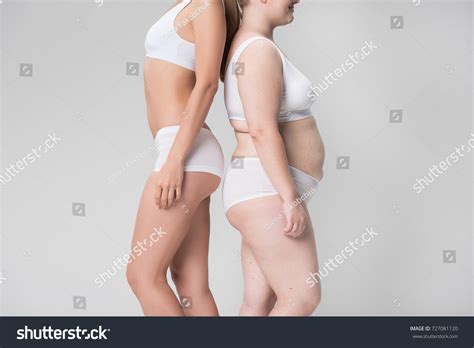 Comparison Thick Thin Women Stock Photo Shutterstock