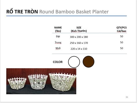 Rổ Tre Tròn Vườn Nhiệt Đới