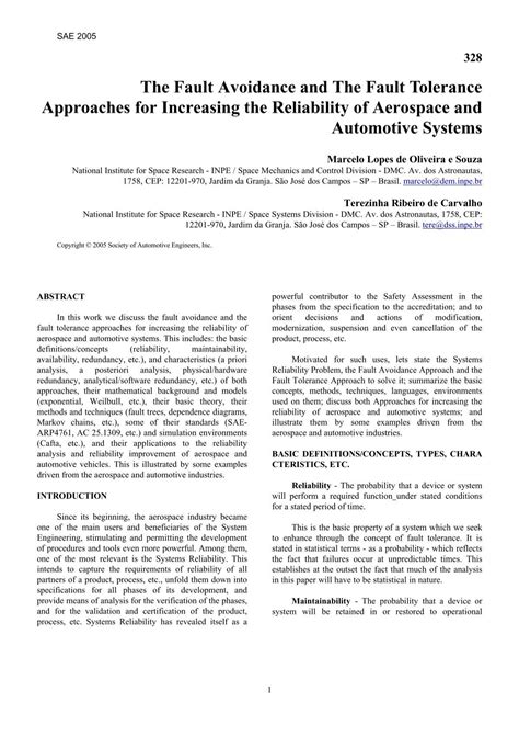 The Fault Avoidance And The Fault Tolerance Approaches For Inpe