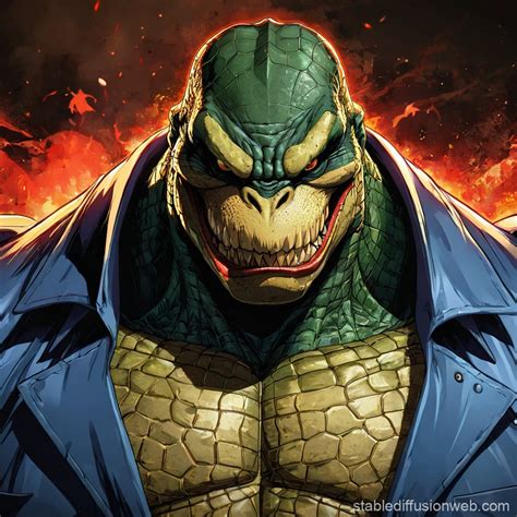 Killer Croc Portrait Stable Diffusion Online