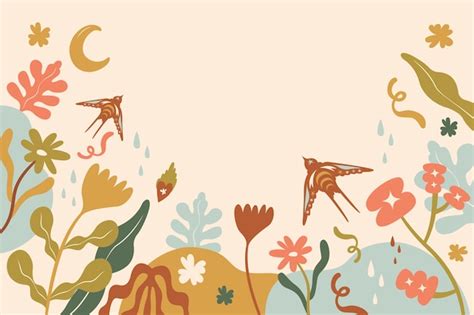 Cottage Core Desktop Wallpaper Vectors And Illustrations For Free