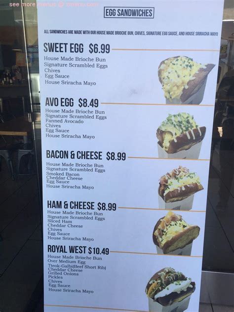 Online Menu Of Egg Tuck Restaurant Los Angeles California 90010 Zmenu