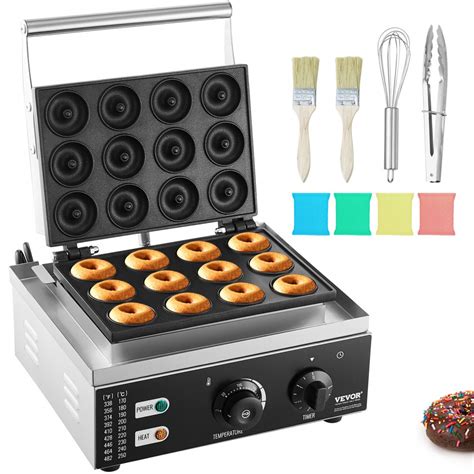 Vevor Electric Donut Maker 1550w Commercial Doughnut Machine With Non