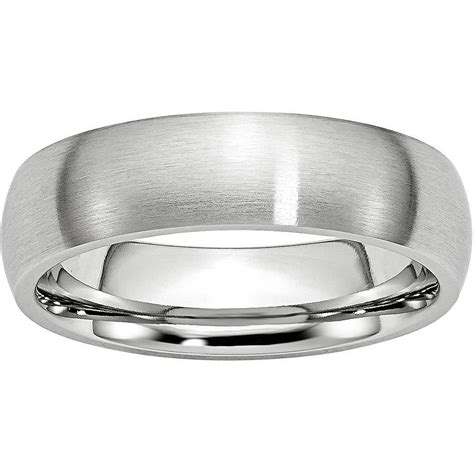 Chisel Cobalt Satin 6mm Wedding Band