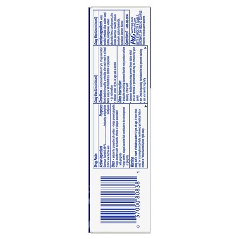 Crest Aligner Care Cavity Toothpaste Fresh Mint 41 Oz